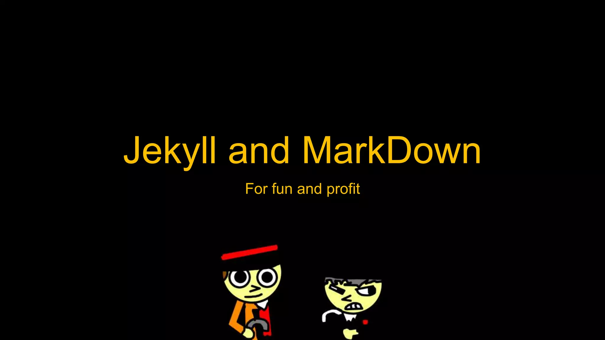 Jekyll, static websites generator | PPT