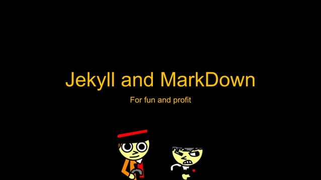 Jekyll, static websites generator | PPT