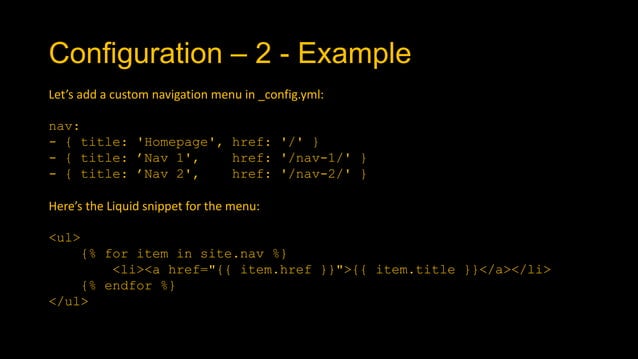 Jekyll Static Websites Generator Ppt
