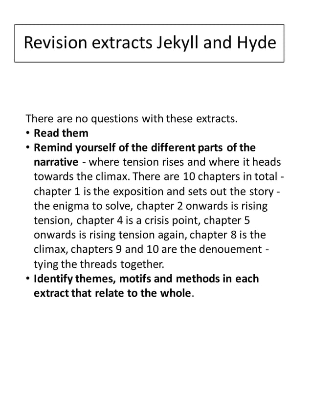 Jekyll and Hyde extracts final | PDF