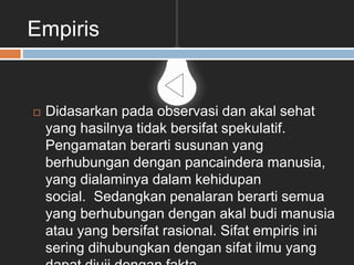 Jelaskan & beri contoh ciri ciri sosiologi | PPT