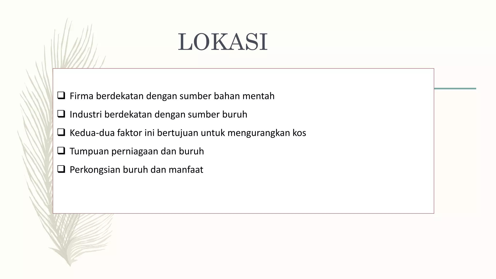 Faktor Aglomerasi | PPTX