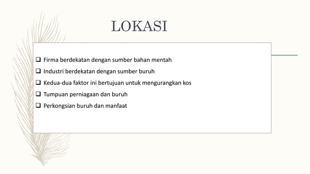 Faktor Aglomerasi | PPTX