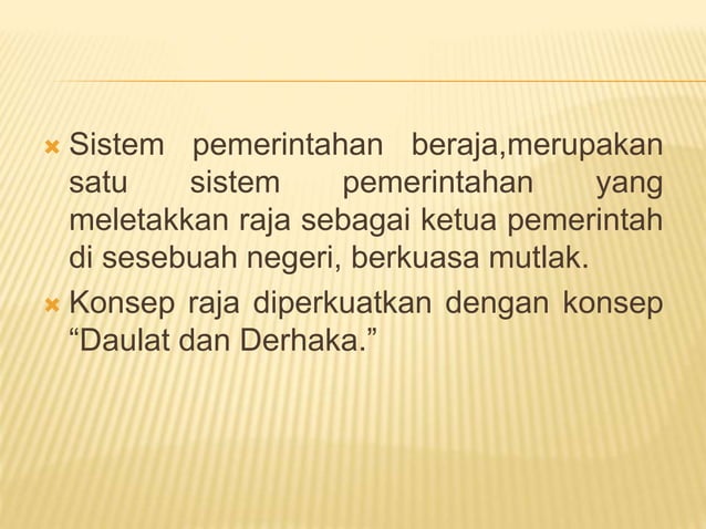 Jelaskan konsep dan peranan raja melayu sebelum th 1874 | PPTX