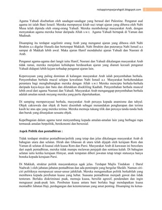 Ciri-ciri masyarakat Arab zaman jahiliyah | PDF