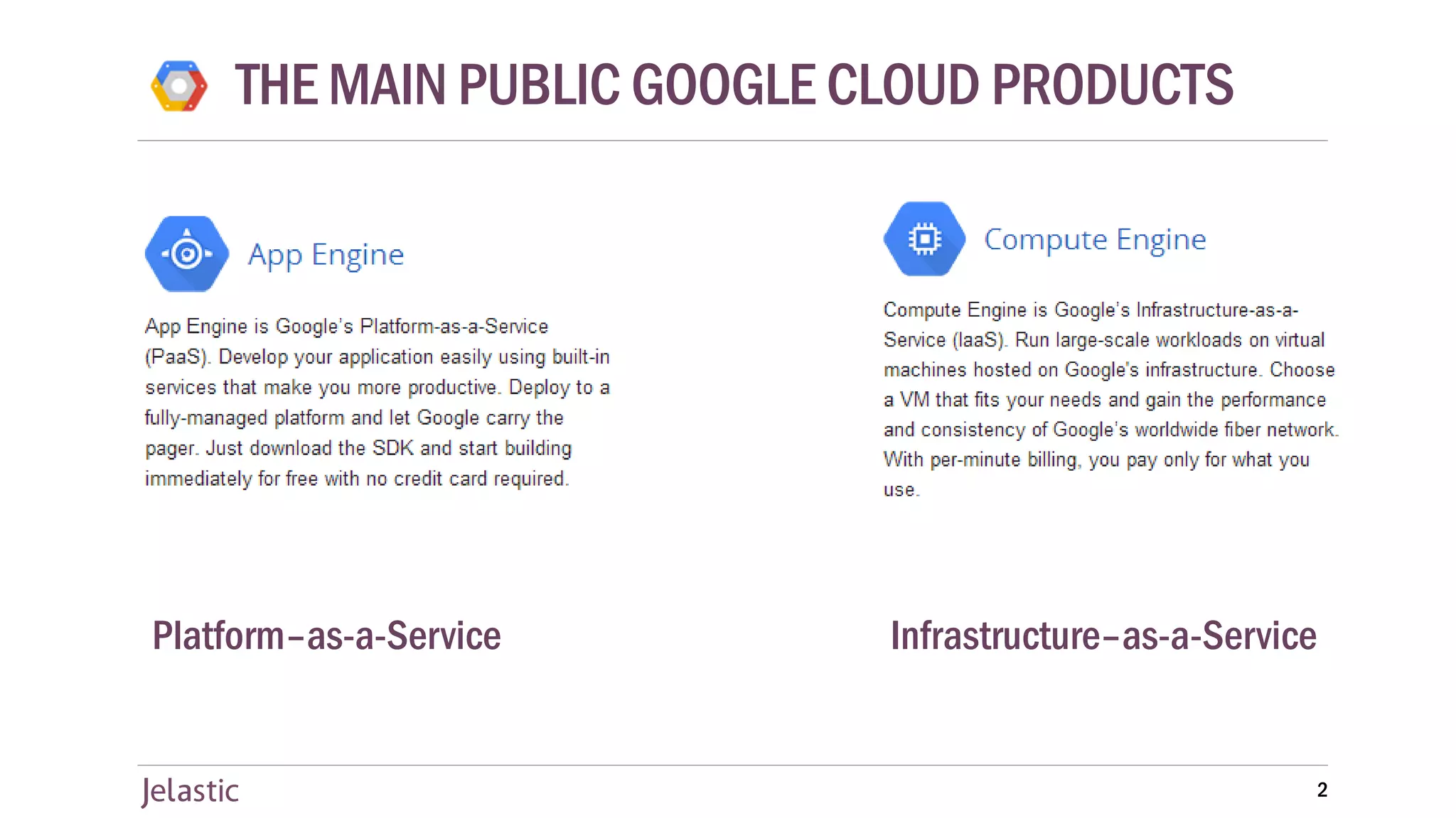 Jelastic Hybrid Cloud on Google Cloud Platform | PPT
