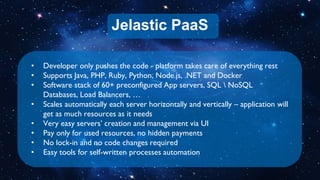 Jelastic Turnkey Cloud PaaS for Developers | PPT