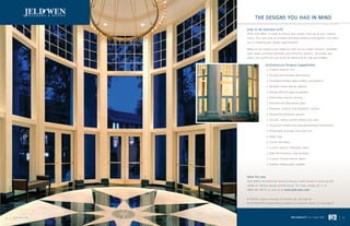 Jeld-Wen Architectural Solutions Brochure | PDF