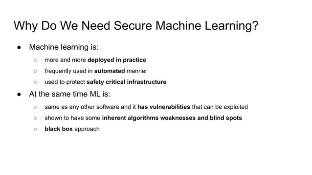 Security of Machine Learning | PDF