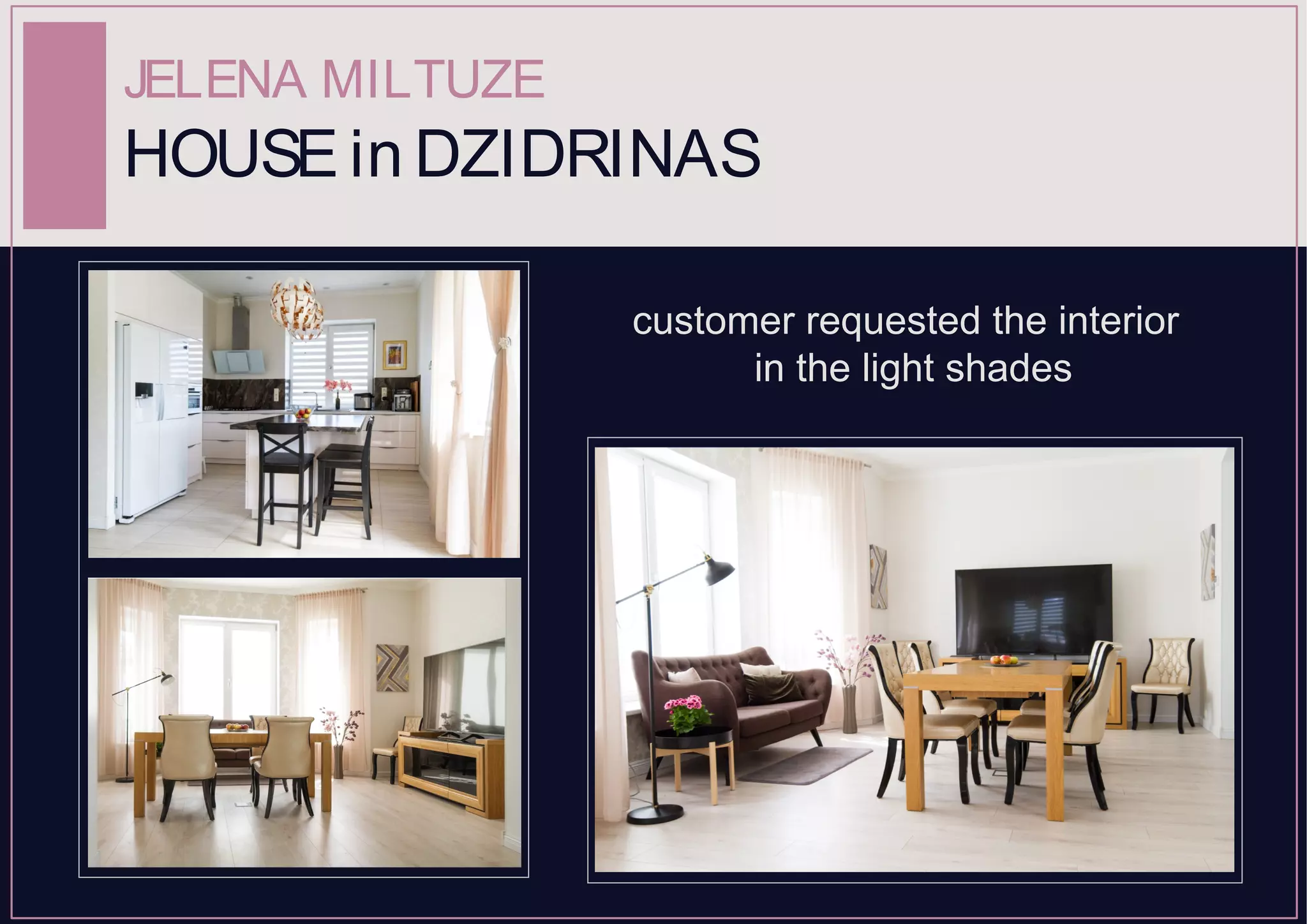 Jelena Miltuze Interior Design Portfolio | PPT
