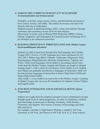 EDUC 115 (K-12 Program) | PDF