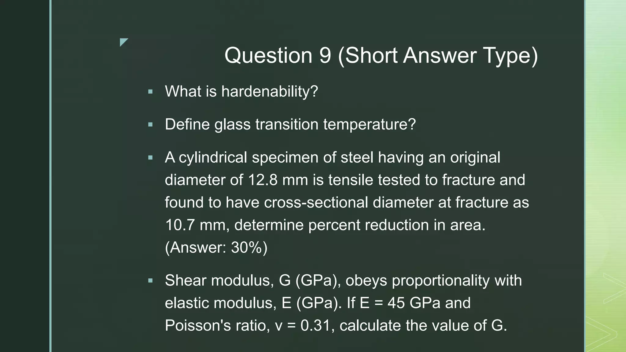 AMIE - Question Paper of Material Science (Summer 2017) | PPT