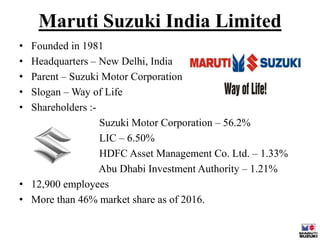 Maruti Suzuki India Ltd_Jemin George | PPTX