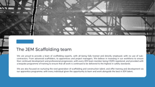 An introduction to JEM Scaffolding. More than just a scaffolding ...