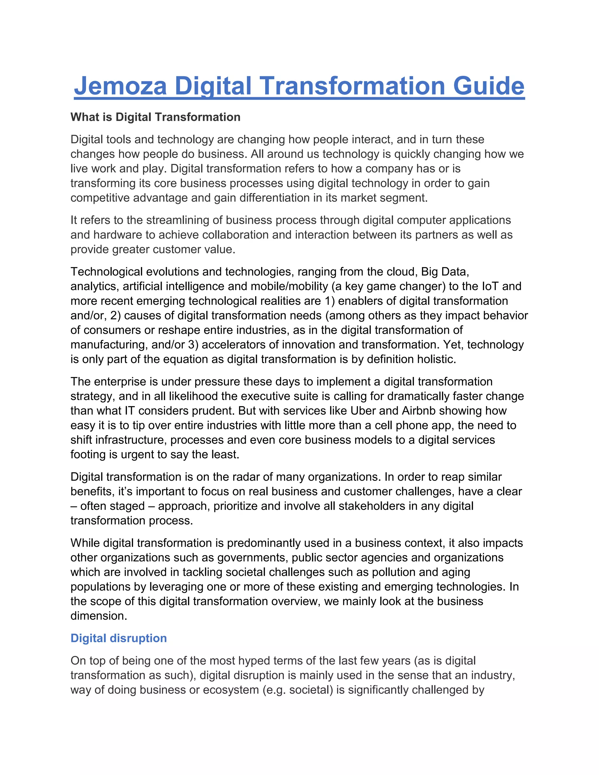 Digital transformation guide | PDF