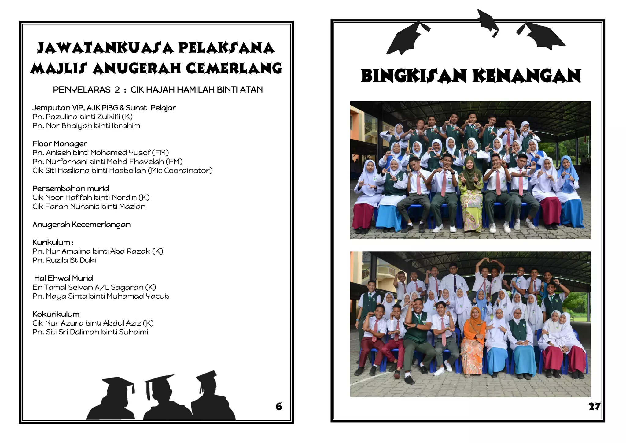 BUKU PROGRAM MAJLIS ANUGERAH CEMERLANG & GRADUASI 2018 | PDF