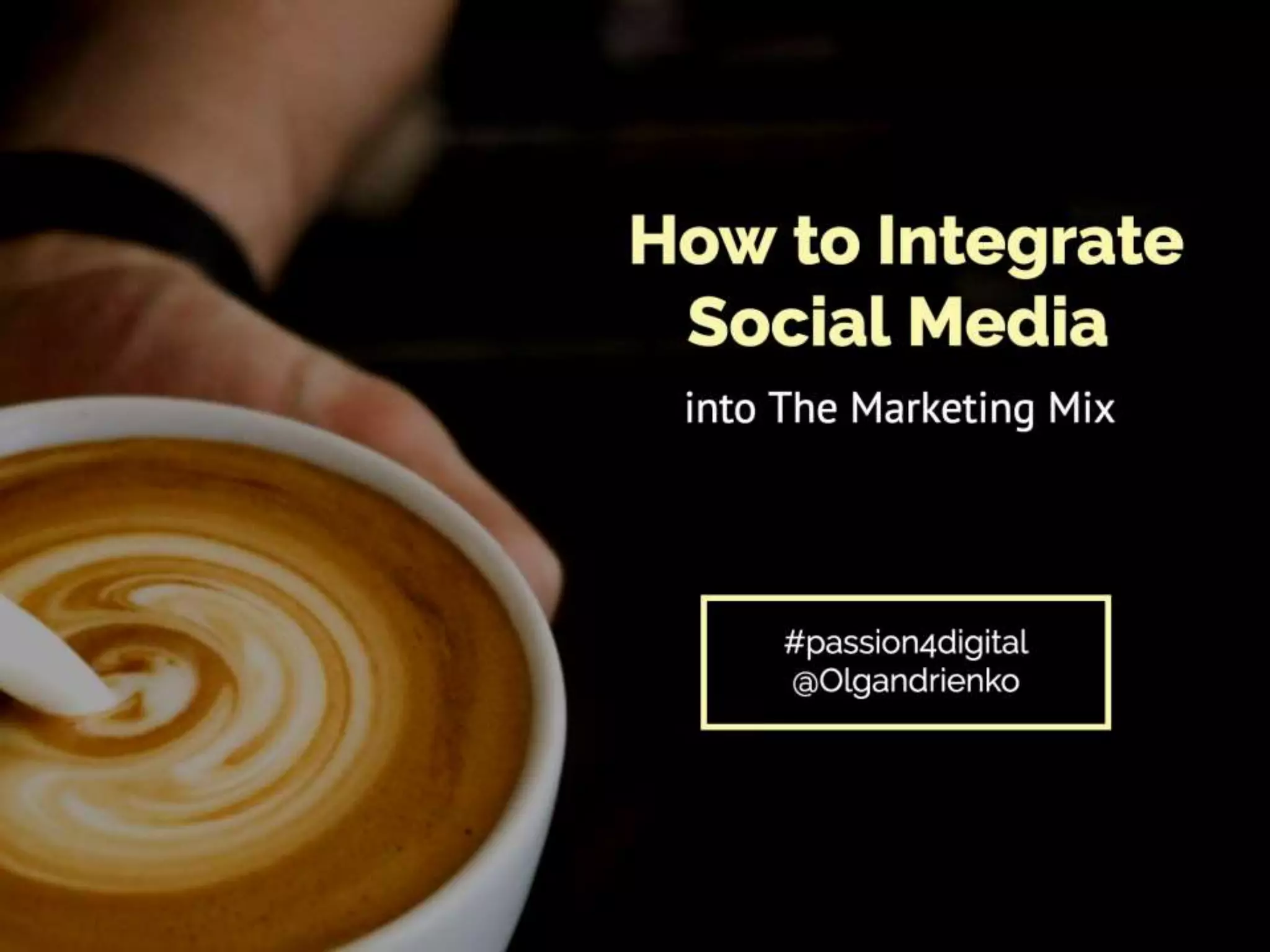 How to integrate Social Media into The Marketing Mix | PPT