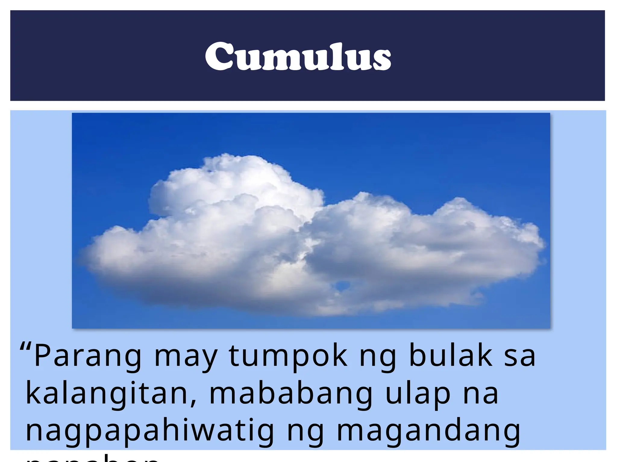 Ibat-Ibang-Uri-ng-Ulap GRADE 3 SCIENCE COT | PPTX