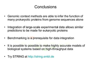 STRING - Modeling of pathways through cross-species integration of large-scale data | PPT ...