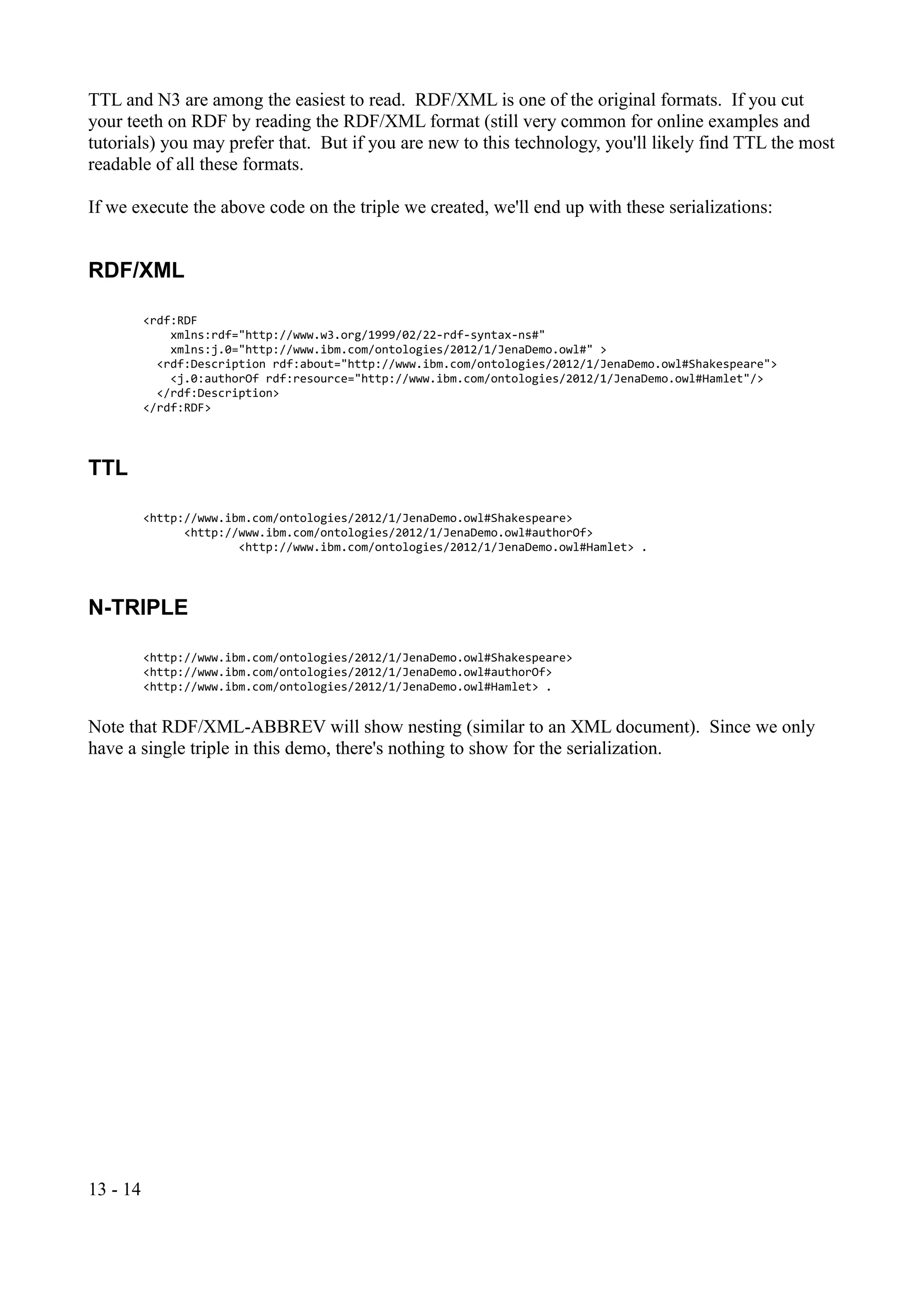 An Introduction to the Jena API | PDF
