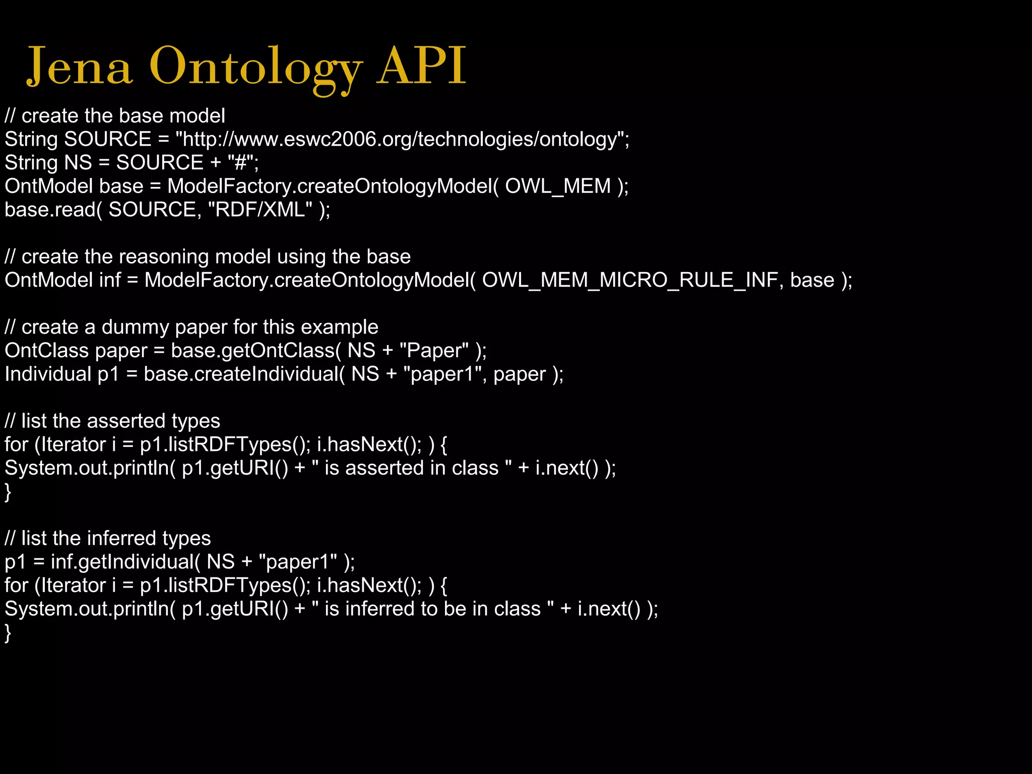 Jena framework | PPT