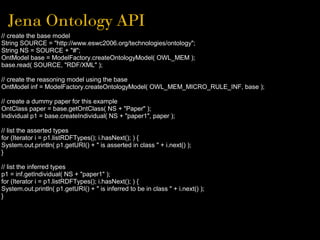 Jena framework | PPT