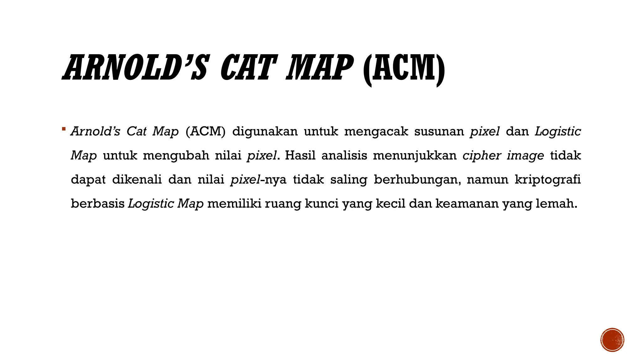 image processing encryption menggunakan arnold cat map | PPTX