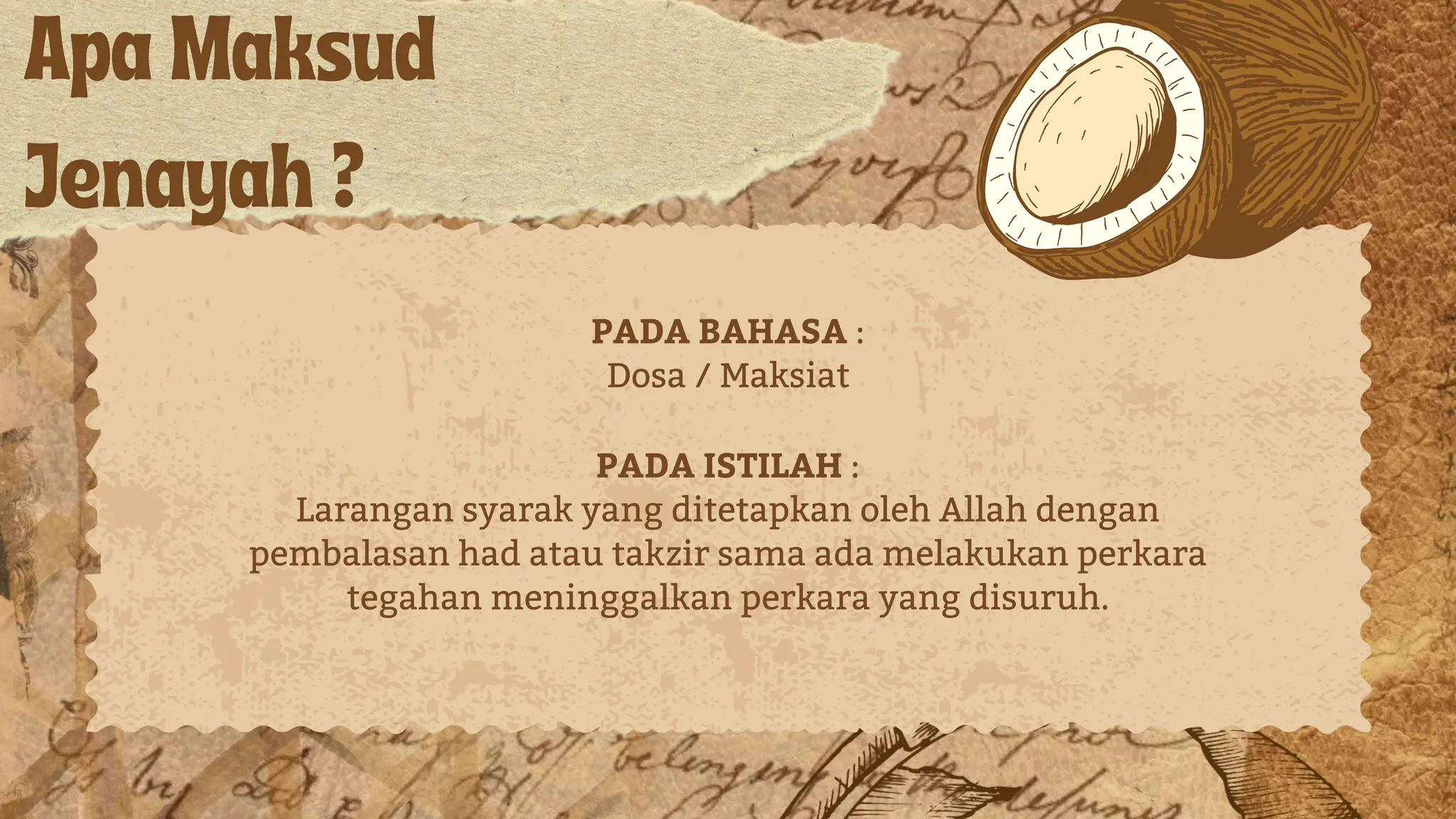 Jenayah Dalam Islam yang terkandung dalam | PDF