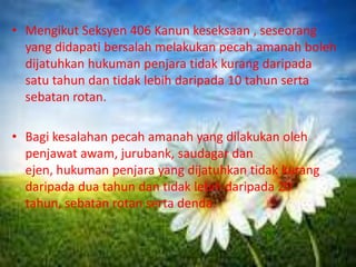 Jenayah kolar putih | PPTX