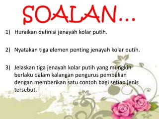 Jenayah kolar putih | PPTX