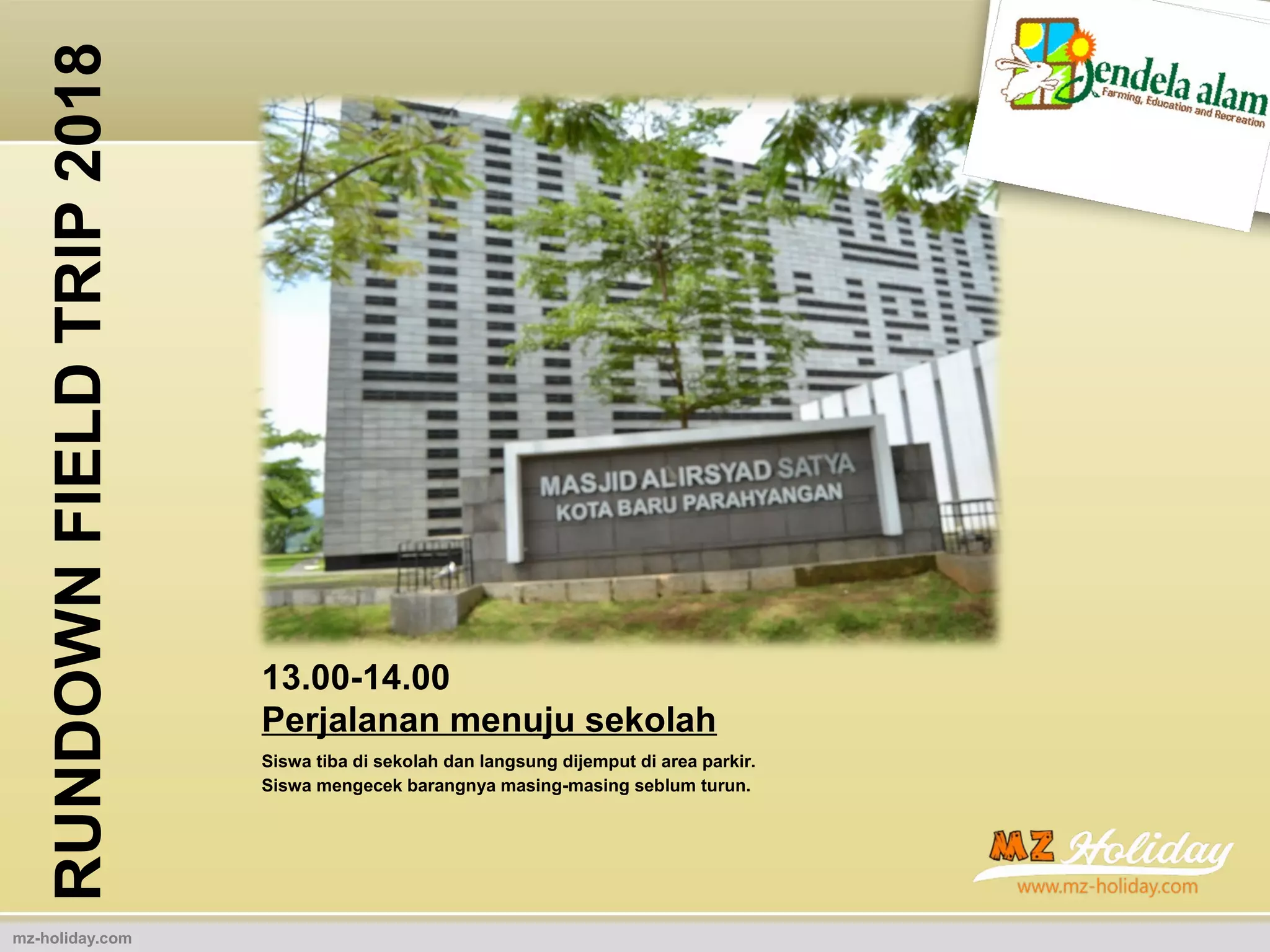 RUNDOWN JENDELA ALAM BANDUNG | PPT