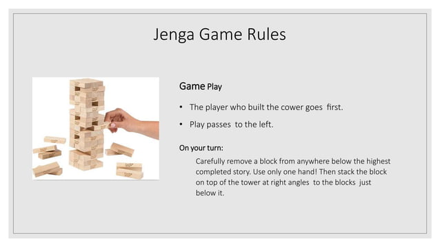 Jenga game | PPTX