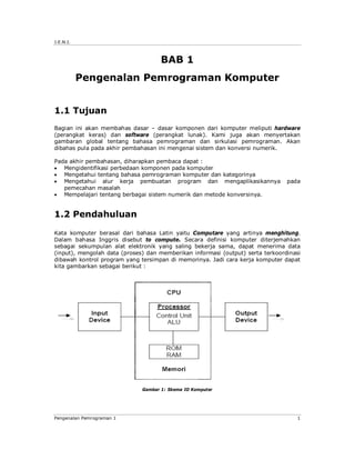 pengenalan pemrograman komputer | PDF