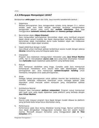 Jeni intro1-bab02-pengenalan bahasa java | PDF