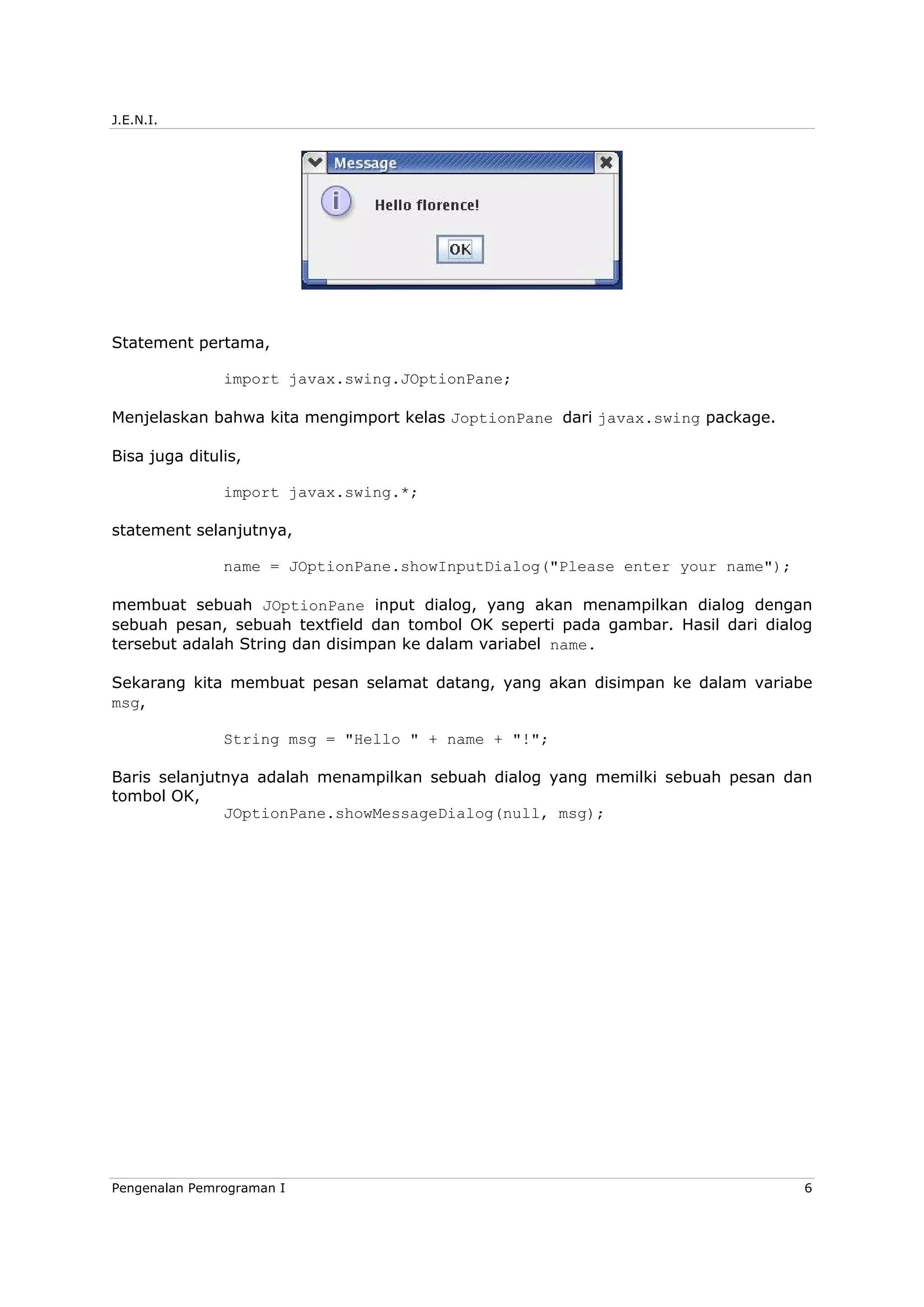 Jeni intro1-bab05-mendapatkan-input-dari-keyboard | PDF