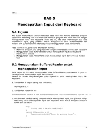 Jeni intro1-bab05-mendapatkan-input-dari-keyboard | PDF