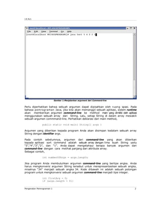 Jeni Intro1 Bab08 Argumen Dari Command Linei | PDF