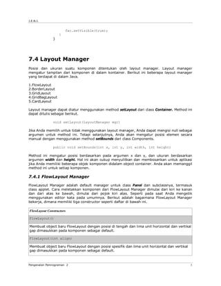 Jeni Intro2 Bab07 Abstract Windowing Toolkit Dan Swing | PDF