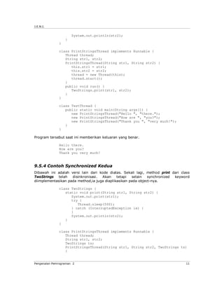 Jeni Intro2 Bab09 Threads | PDF