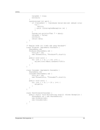 Jeni Intro2 Bab09 Threads | PDF