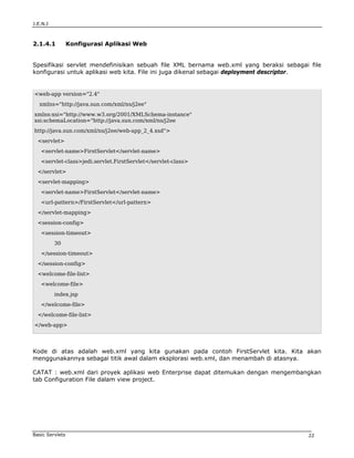 Jeni Web Programming Bab 2 Basic Servlets | PDF