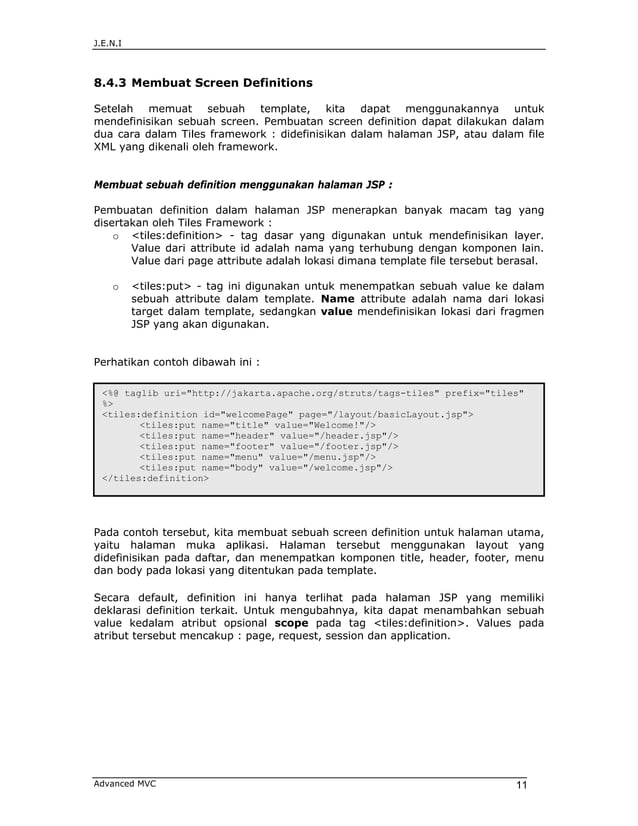 Jeni Web Programming Bab 8 Advanced Mvc | PDF