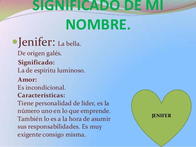 Imagenes con el significado de mi nombre - Imagui