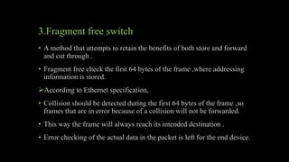 Network switch and switching Jenil patel semcom college | PPTX | Computer Networking | Computing