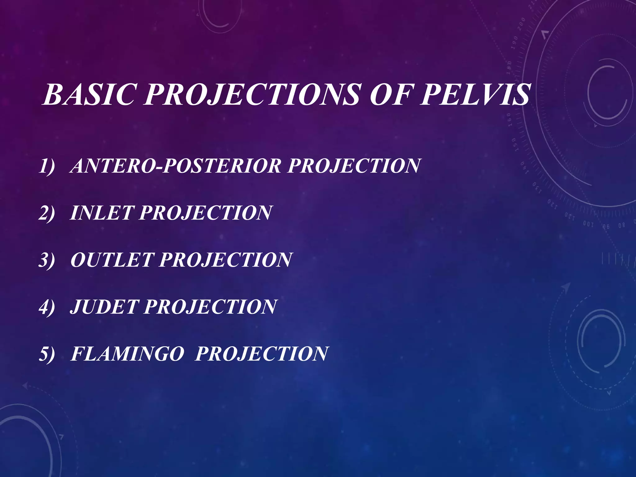 X-RAY PELVIS PROJECTIONS | PPTX