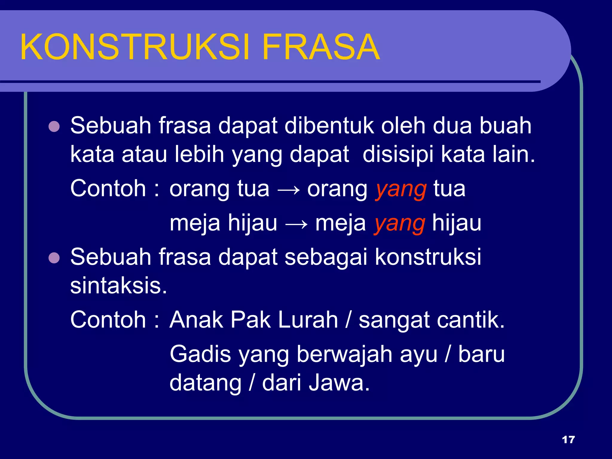 Jenis jenis-frasa-dlm-bhs-indonesia | PPT