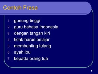Jenis jenis-frasa-dlm-bhs-indonesia | PPT