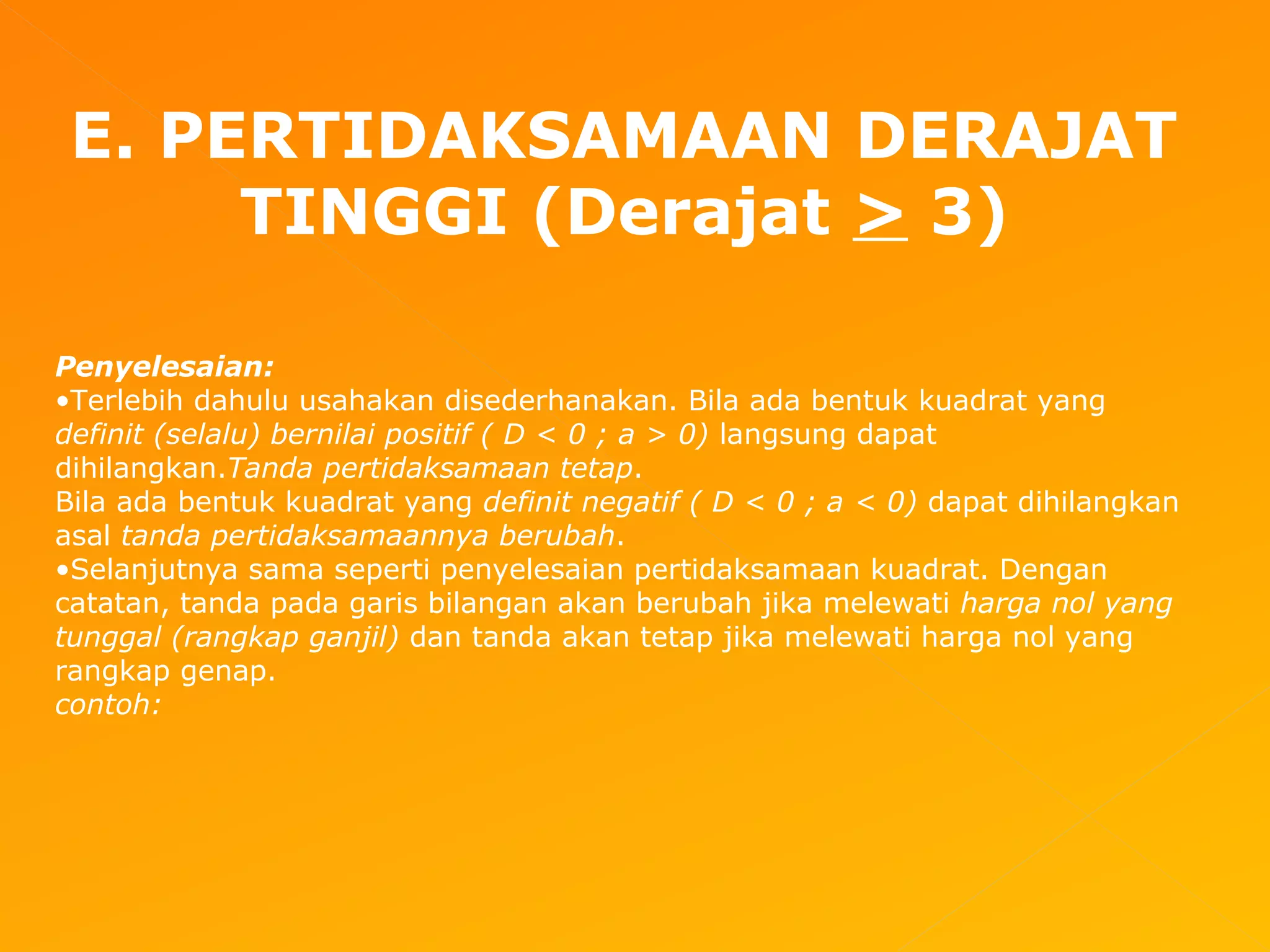 Jenis jenis-pertidaksamaan | PPT