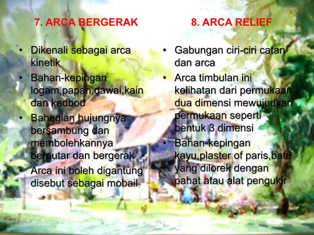 Jenis jenis arca(seni) | PPTX
