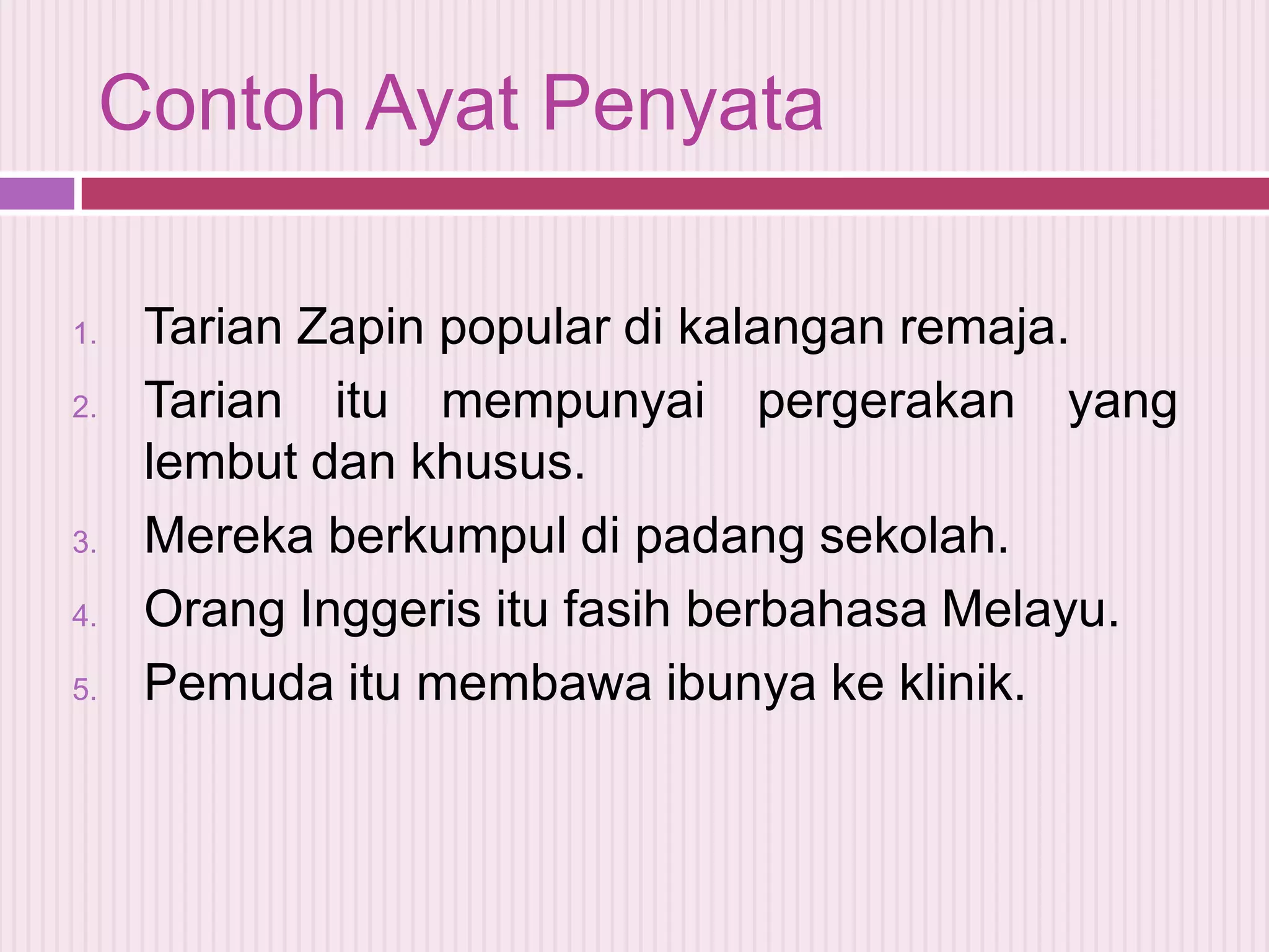 Jenis Jenis Ayat | PPTX